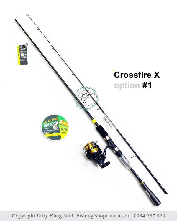 Combo cần câu Daiwa Crossfire X+1 - Sale off 13%